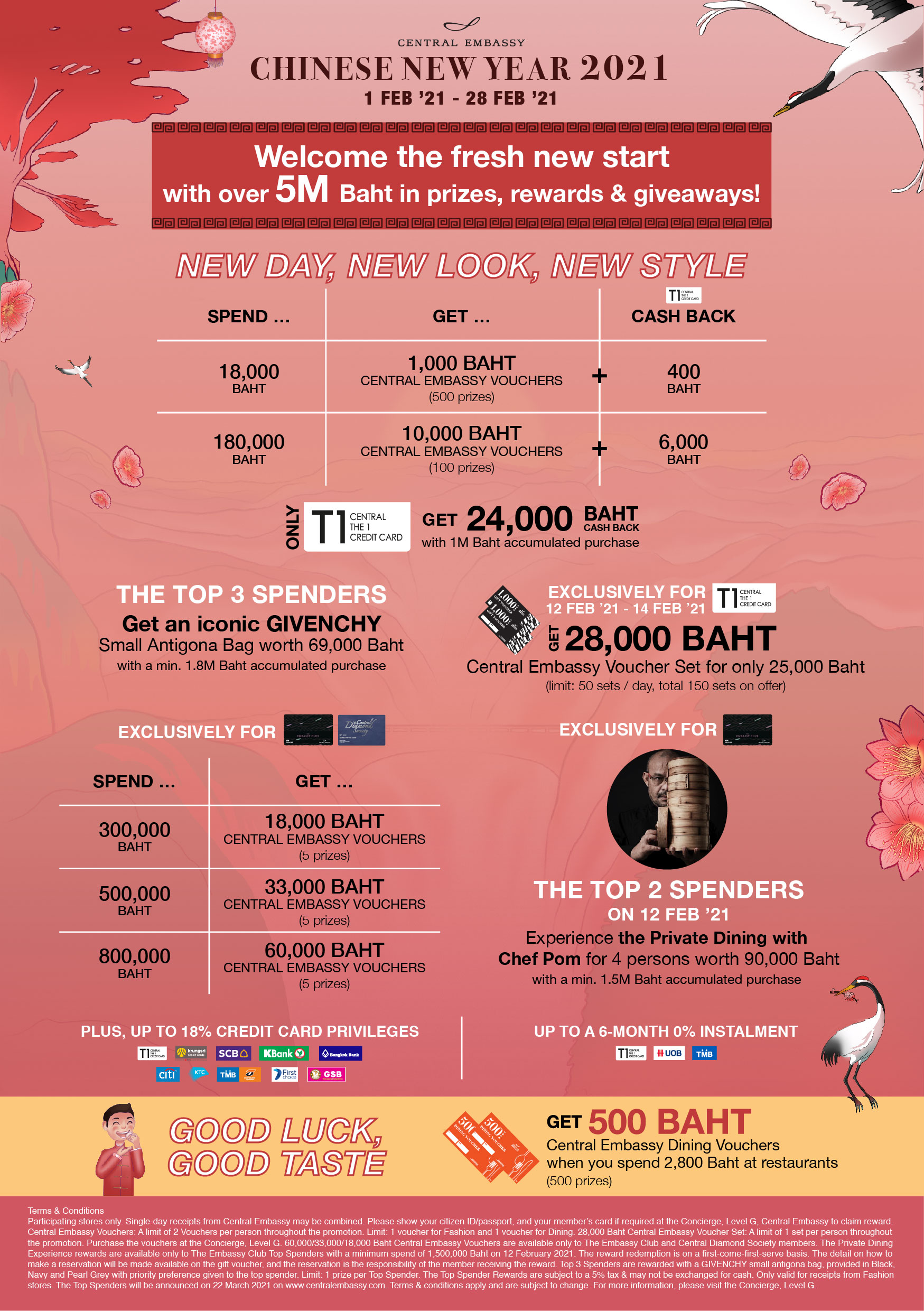 CENTRAL EMBASSY | CHINESE NEW YEAR PROMOTION 2021