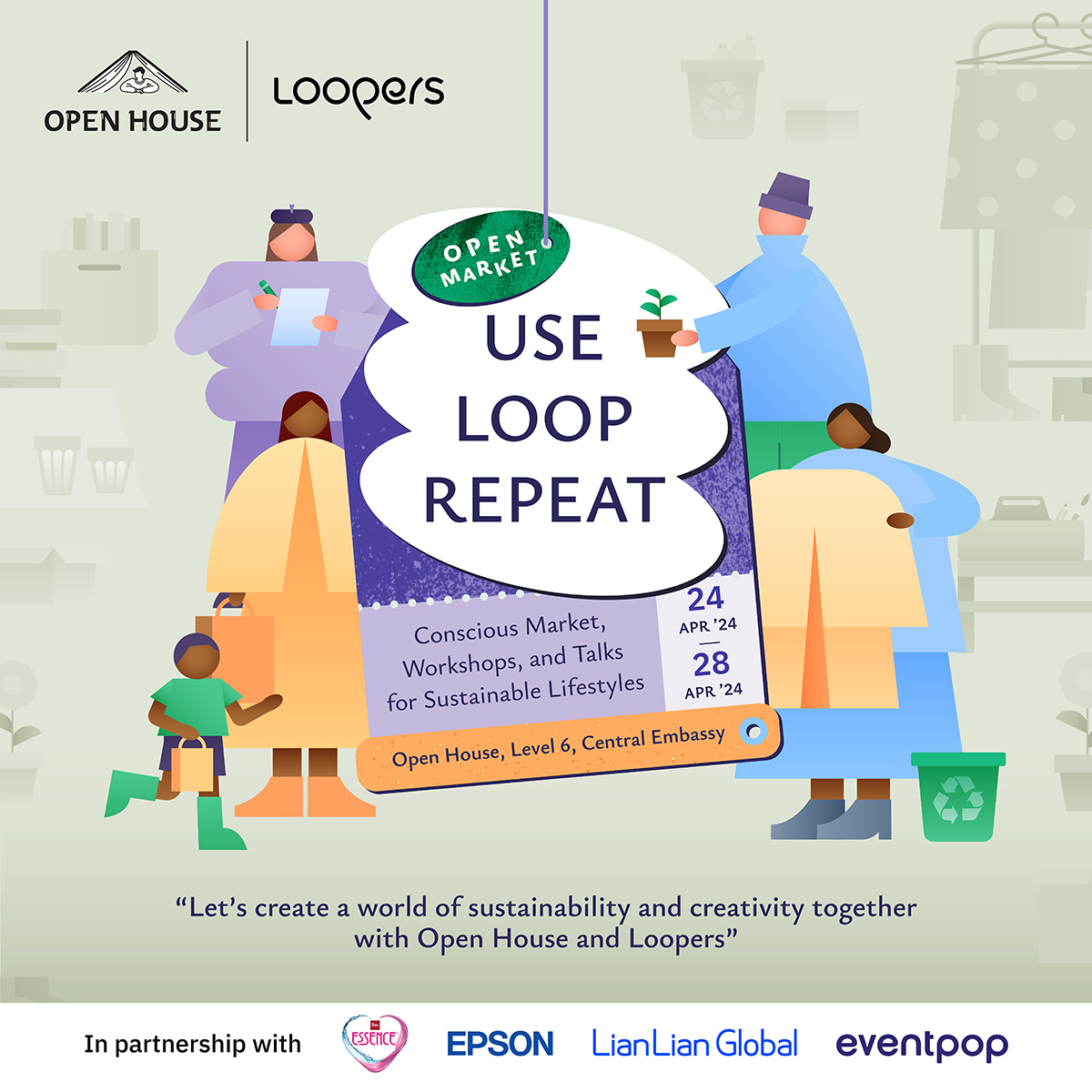 CENTRAL EMBASSY | OPEN MARKET : LOOPERS USE LOOP REPEAT
